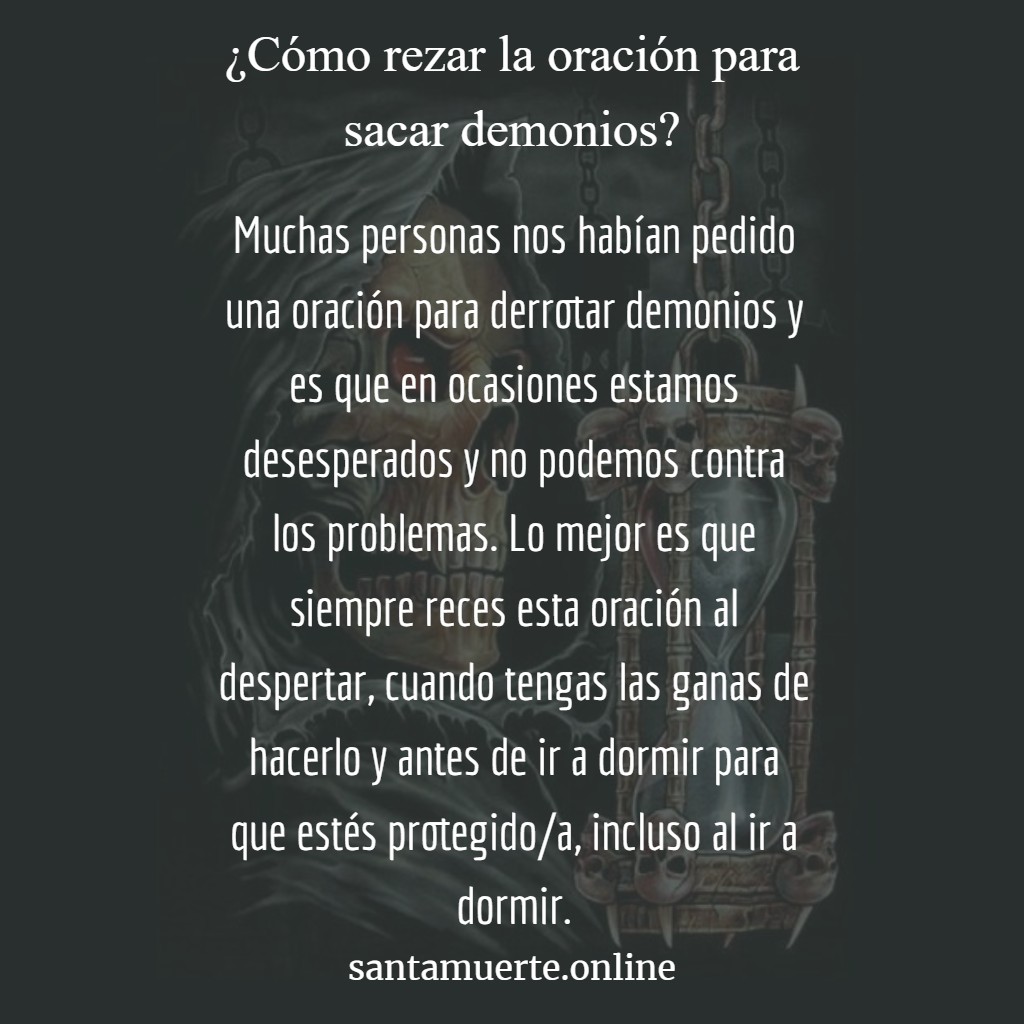 Oración para Sacar Demonios | Aleja Espíritus Negativos de tu vida