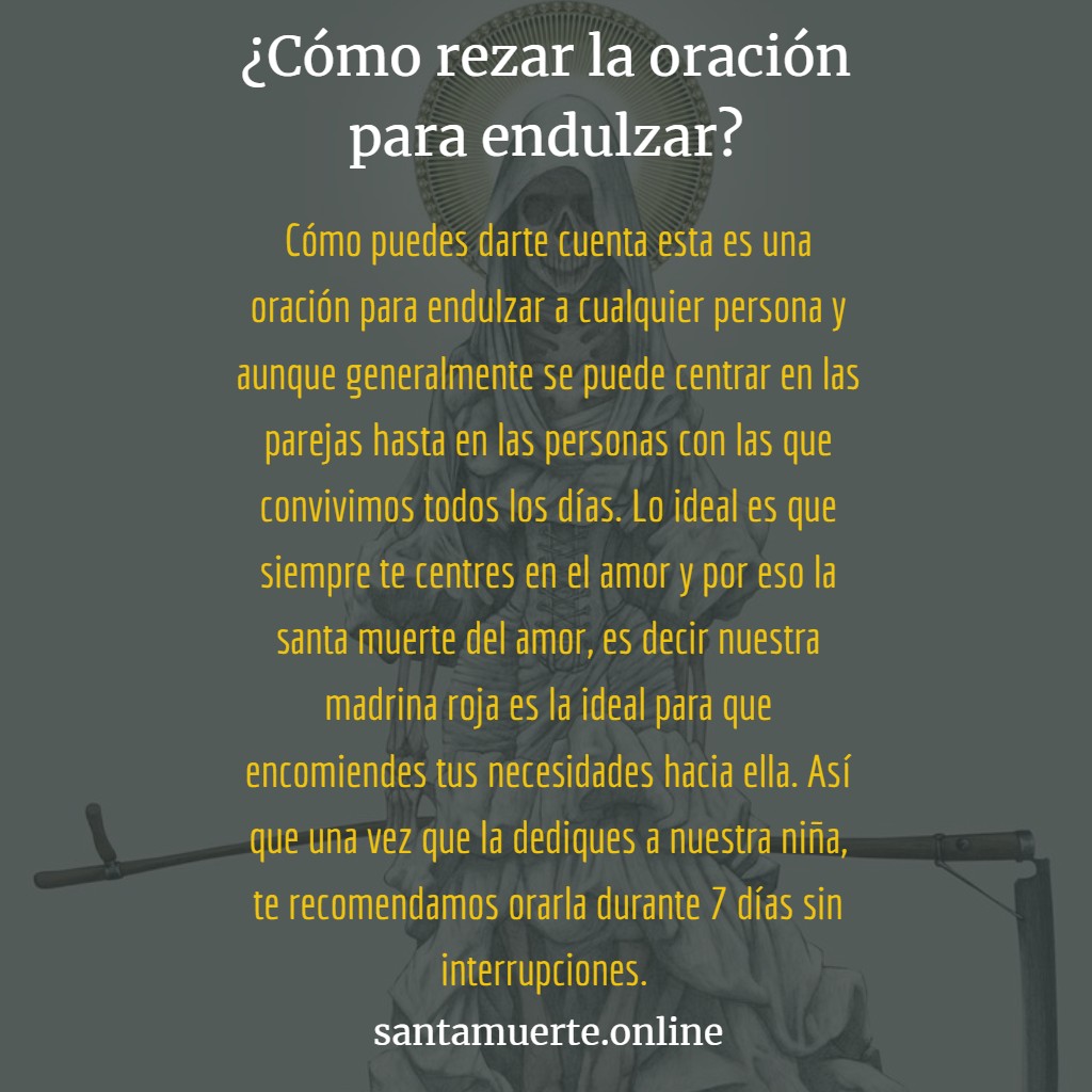 Oración para Endulzar | Ideal para la Pareja y Enemigos Muy Efectiva