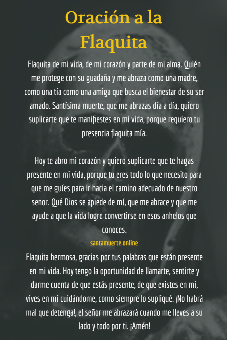 Oración a la Flaquita | ¡Qué te escuche la Madrina siempre!